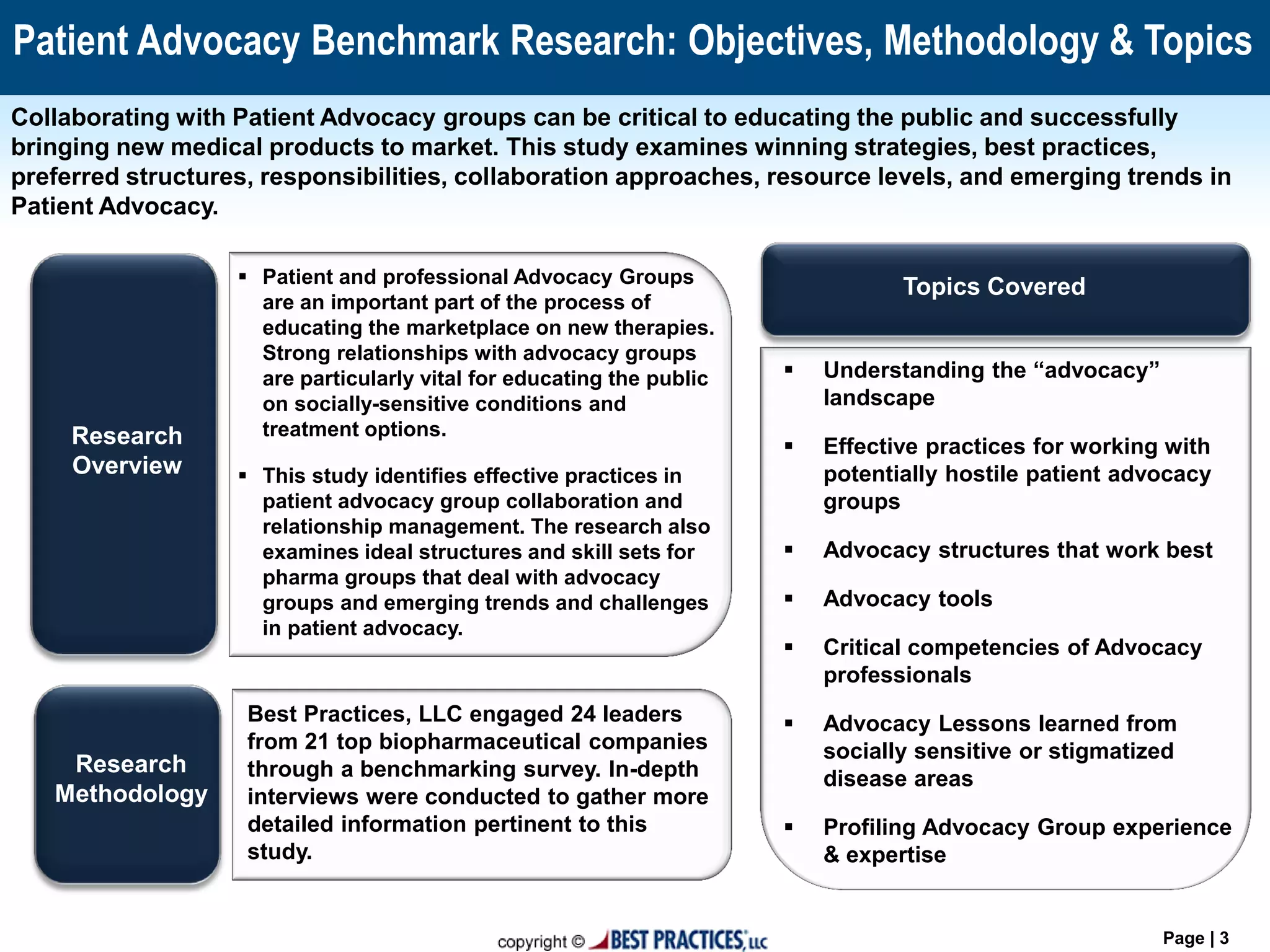 Best Practices in Patient Advocacy Groups Collaboration and ...
