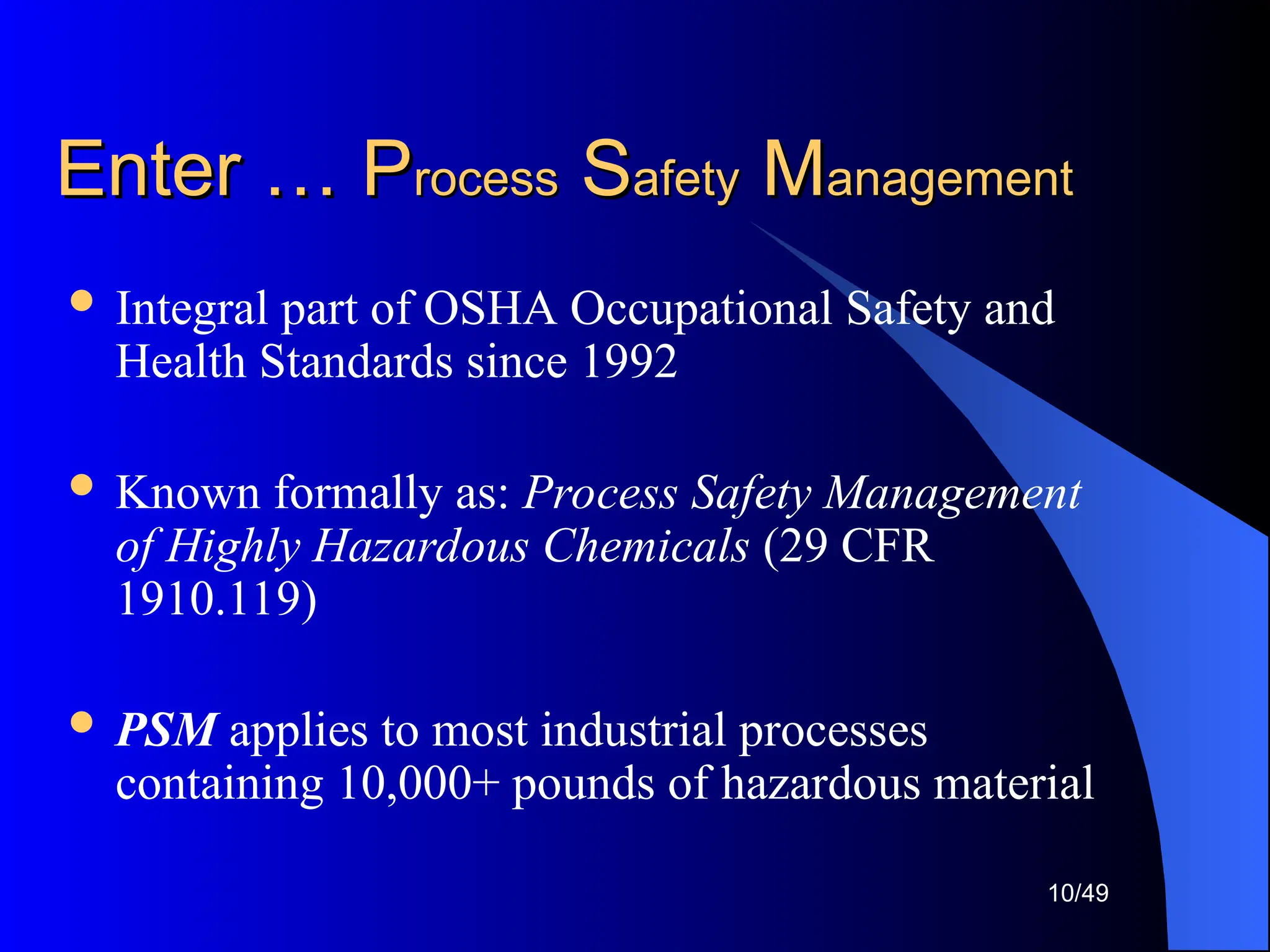 process safety management -methods engineering.ppt