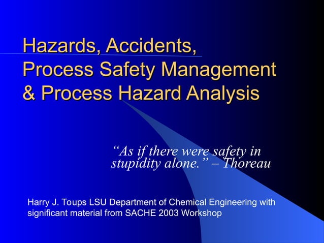 process safety management -methods engineering.ppt