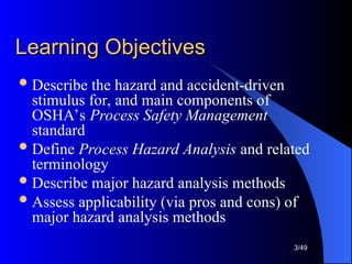 process safety management -methods engineering.ppt
