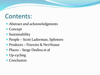 Sustainability and Surfing - Student Presentation John Watts | PPTX