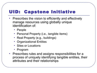 Asset Management Using Item Unique Identification (IUID) | PPT