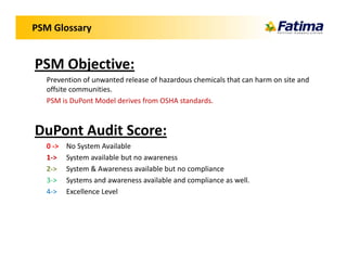 Process Safety Management Elements Glossary | PDF