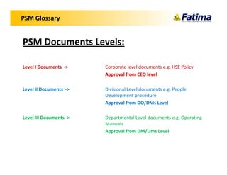 Process Safety Management Elements Glossary | PDF