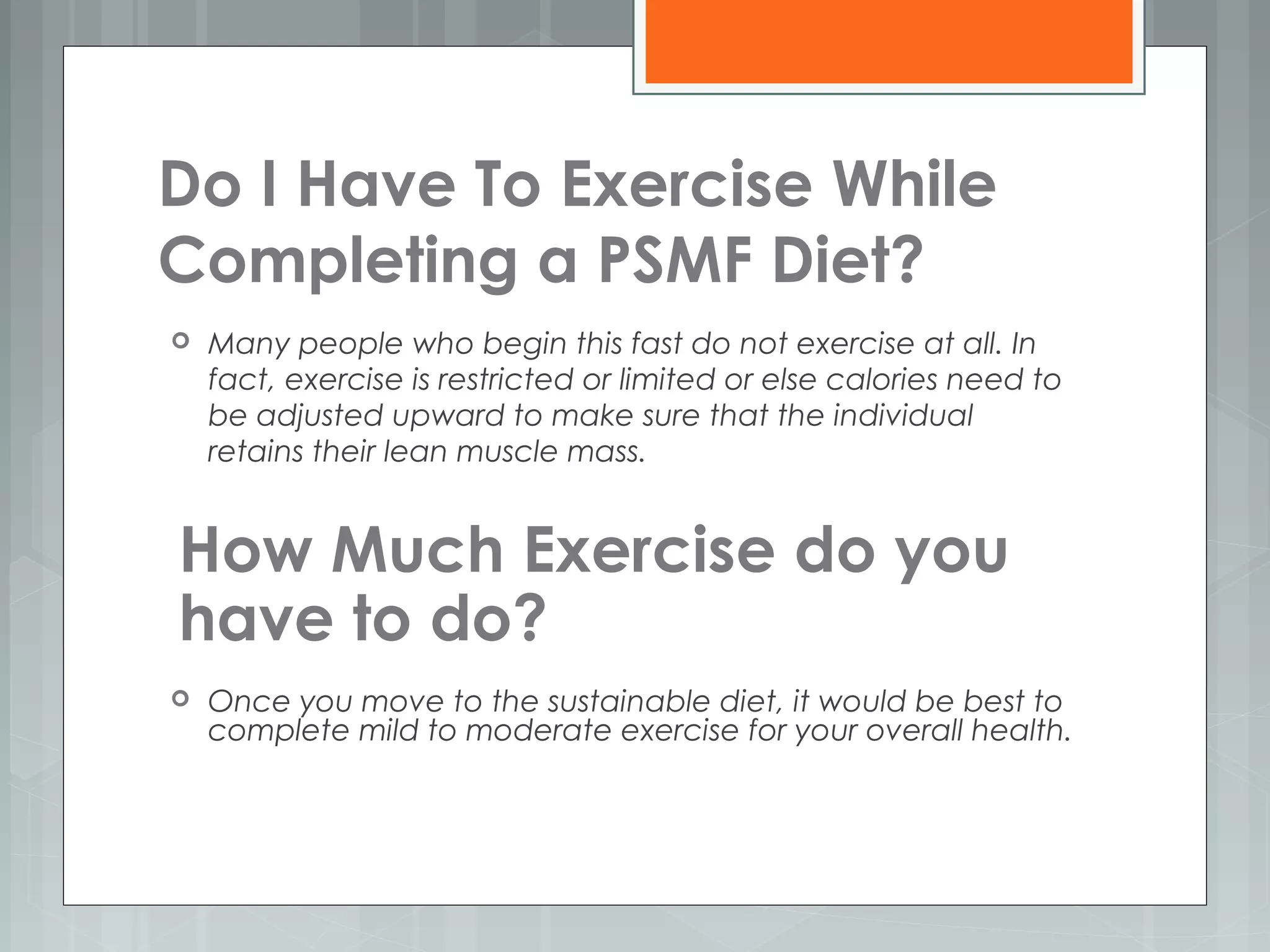 Psmf Diet | PPT