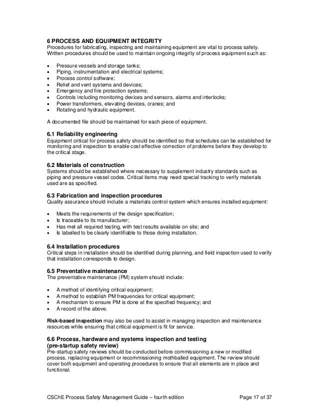 Pre Startup Safety Review Checklist - dutchstrongwind