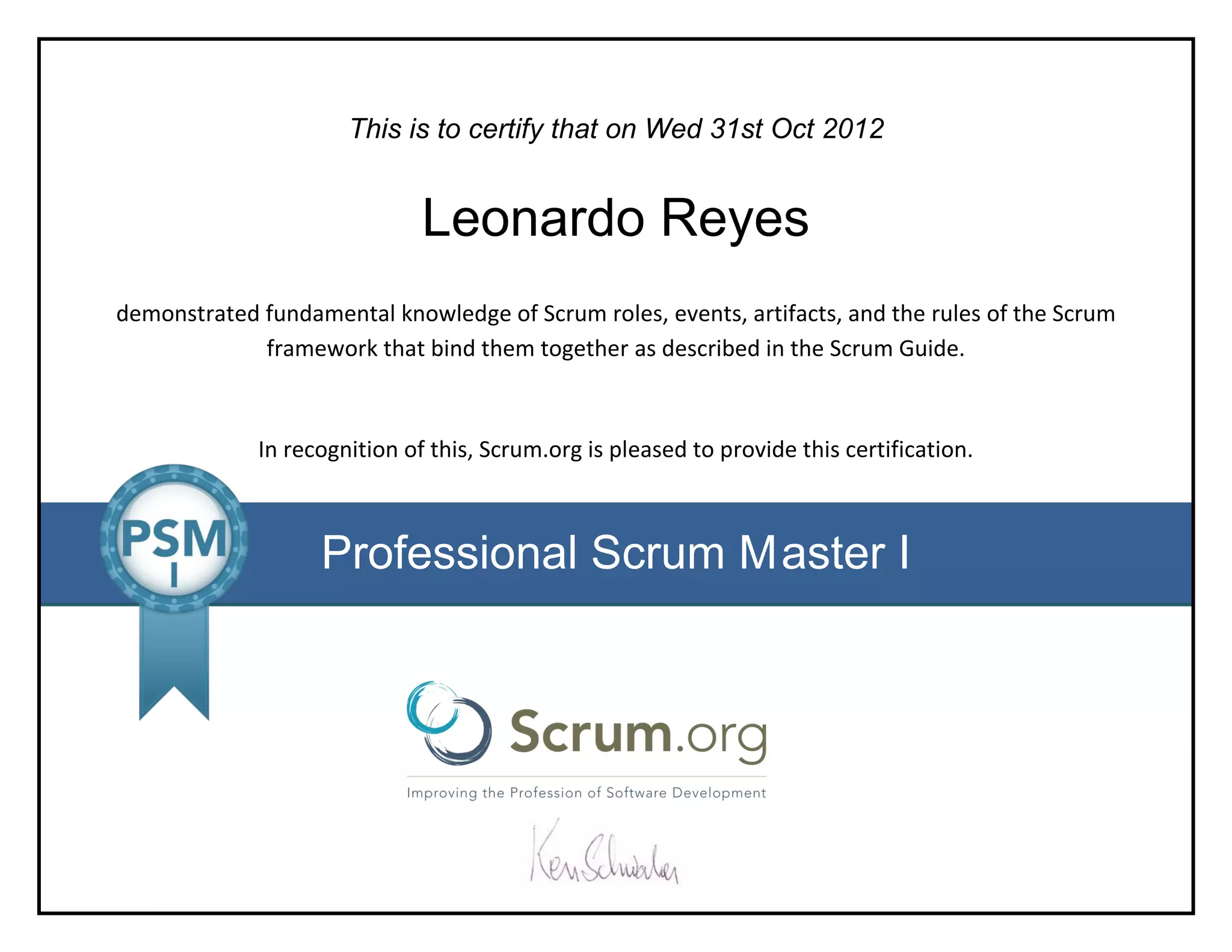 PSM I Professional Scrum Master | PDF | Education