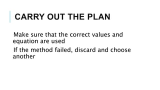 Problem Solving, Mathematical Investigation and Modelling - Topic 1 | PPTX