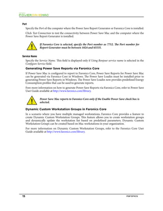 Faronics Power Save Mac User Guide | PDF