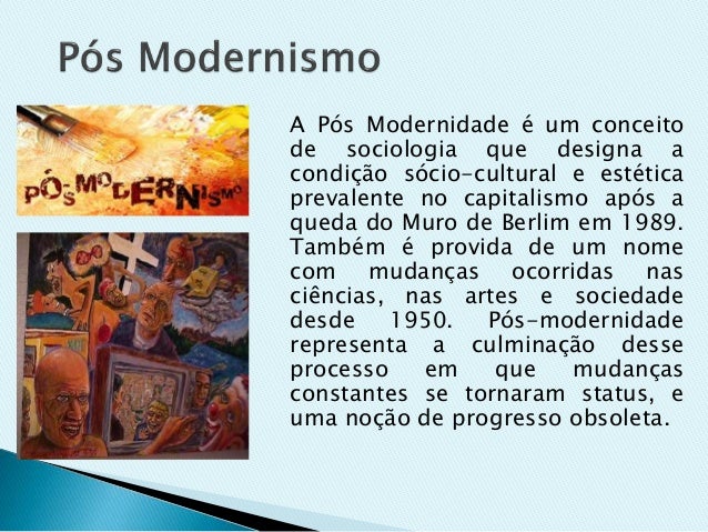 Pós-modernismo slide