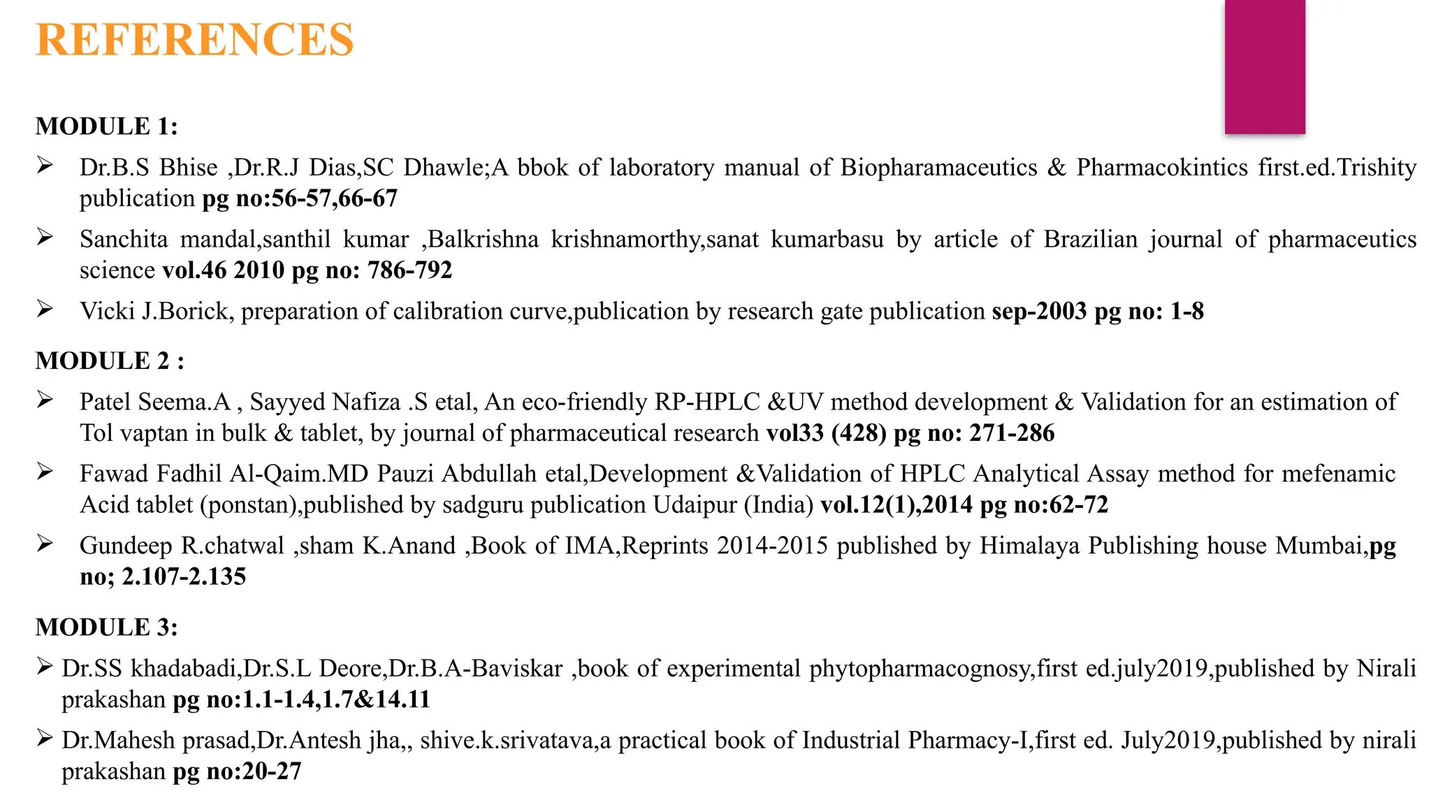 (PS) Practice School Modules (B Pharm 7th Semester ). | PPTX