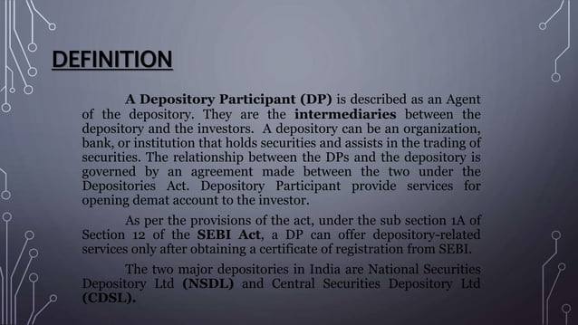 Depository Participant | PPTX