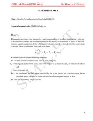 Psms lab manual | PDF