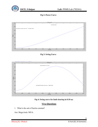 Power System Modeling and Simulation lab manual | PDF