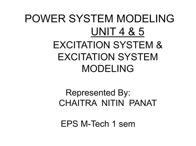 Power System Modeling Presentation | PPT