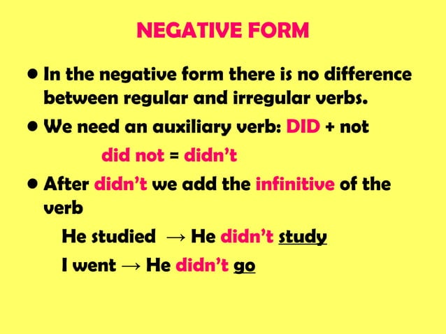Past Simple: Negative and Interrogative | PPT