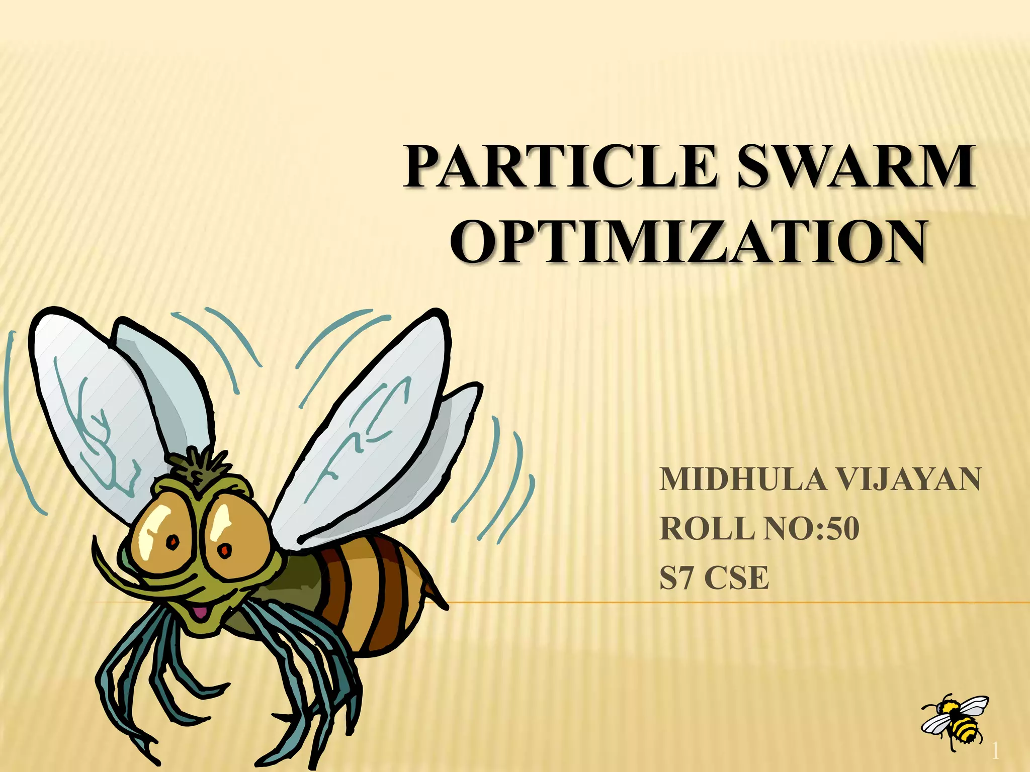 Particle Swarm optimization | PPSX