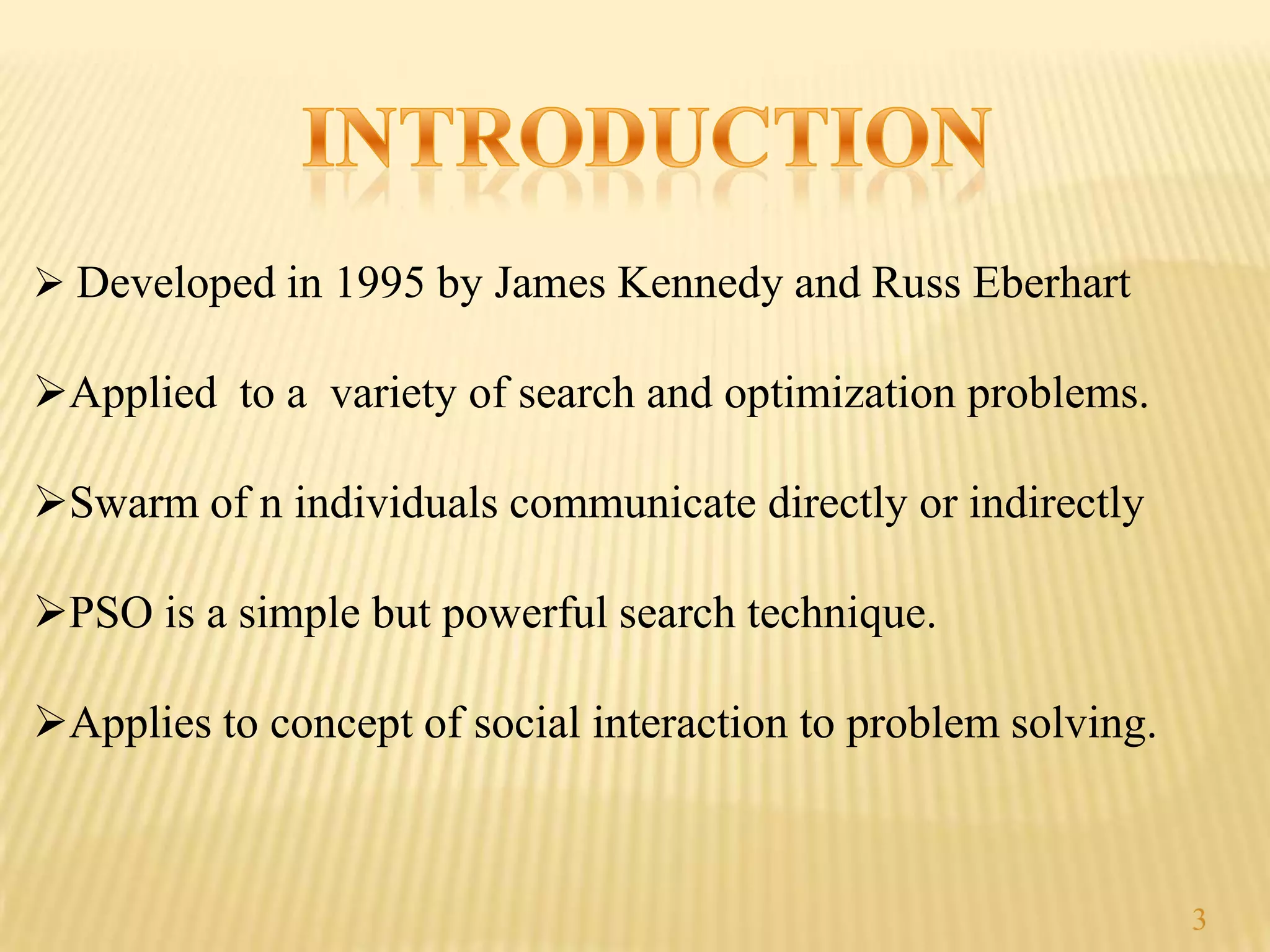 Particle Swarm Optimization Ppsx Physics Science