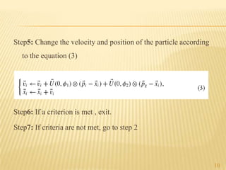 Particle Swarm optimization | PPSX