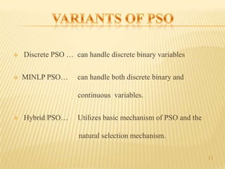 Particle Swarm optimization | PPSX