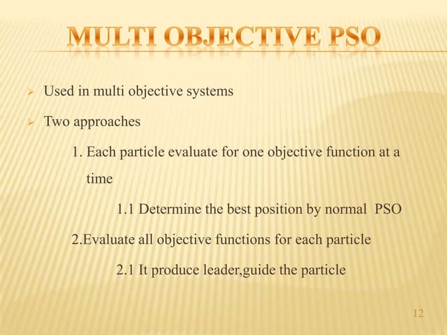 Particle Swarm optimization | PPSX | Physics | Science