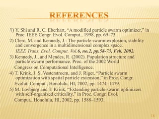 Particle Swarm optimization | PPSX