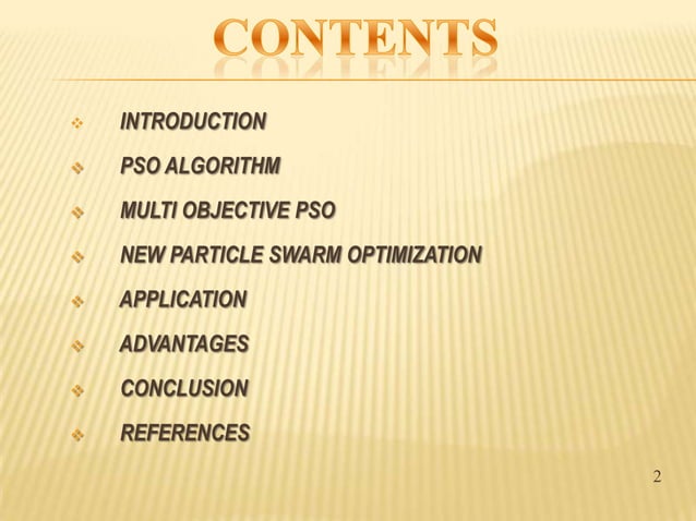 Particle Swarm optimization | PPSX | Physics | Science