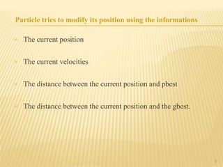 Particle Swarm optimization | PPSX