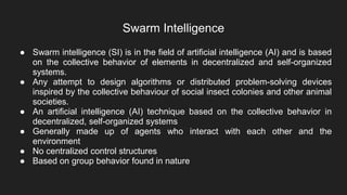 Particle swarm optimization (PSO) ppt presentation | PPTX | Computer ...