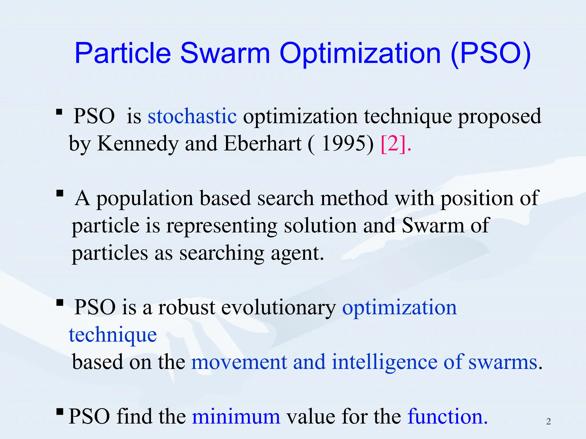 PSO-ACO-Presentation Particle Swarm Optimization (PSO) | PPT