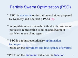 PSO-ACO-Presentation Particle Swarm Optimization (PSO) | PPT