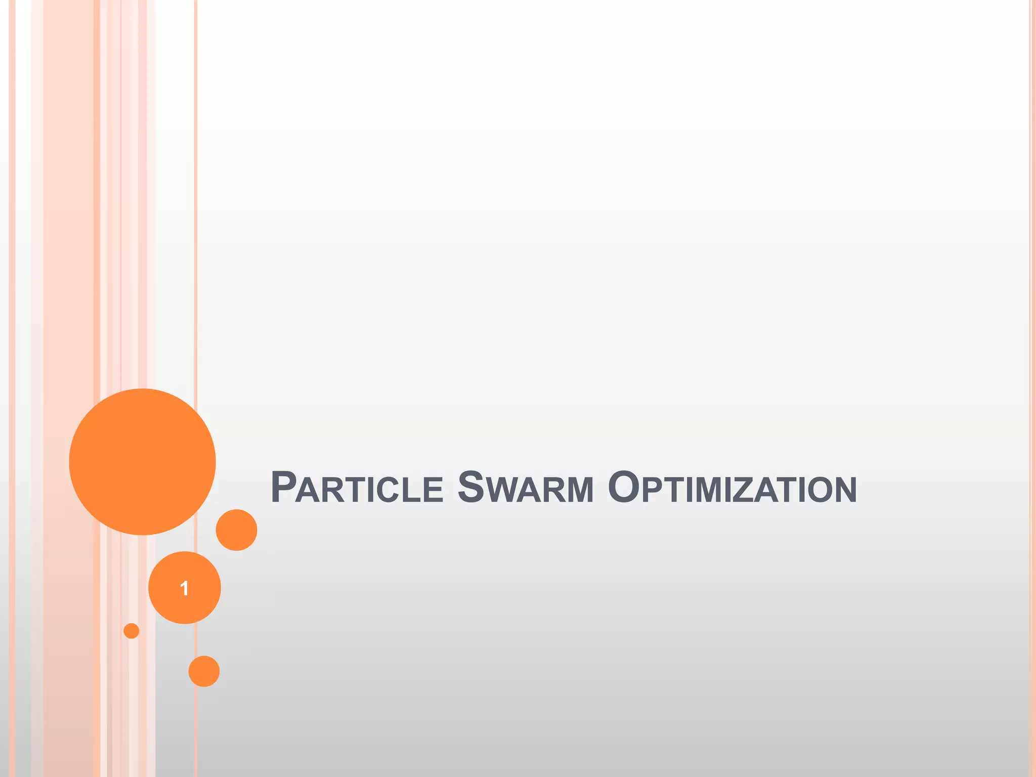 Particle Swarm Optimization (A Circuit Optimization Problem) | PPTX