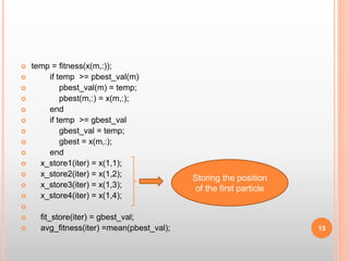 Particle Swarm Optimization (A Circuit Optimization Problem) | PPTX
