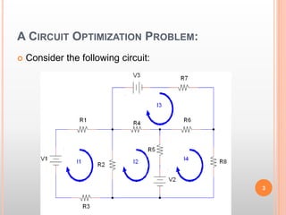 Particle Swarm Optimization (A Circuit Optimization Problem) | PPTX