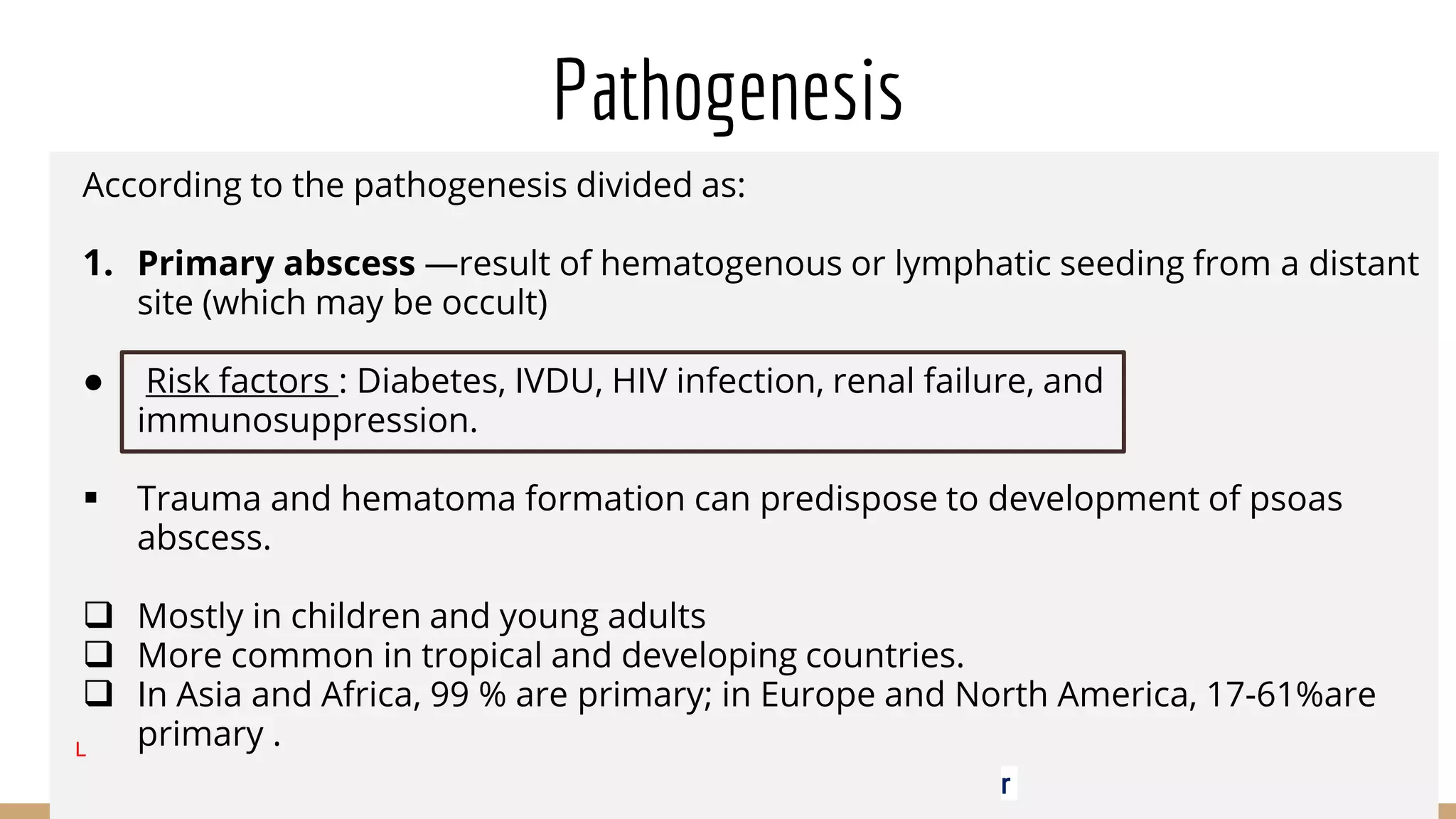 Psoas abscess | PPTX
