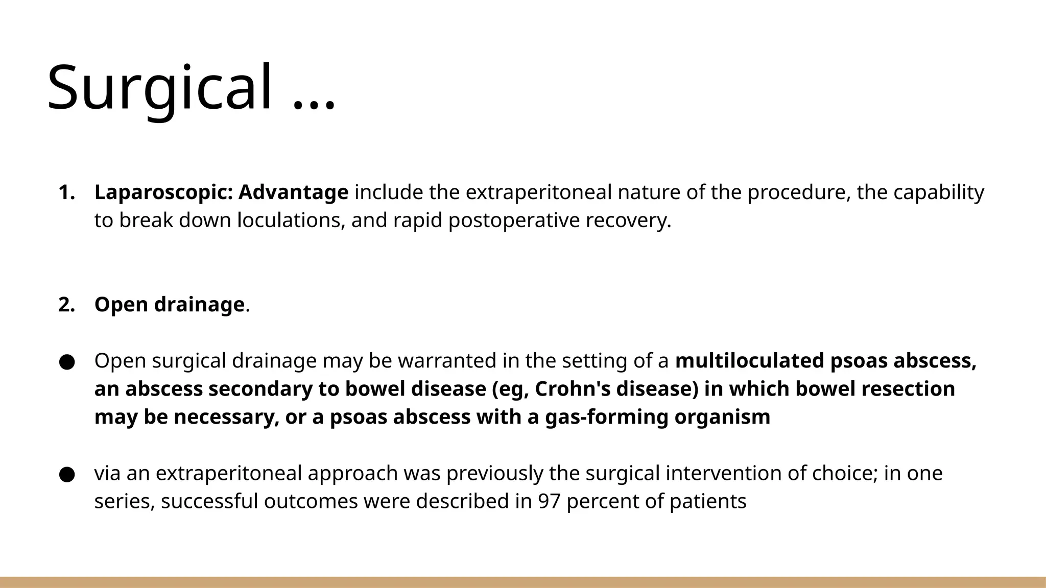 Psoas abses in adult pediatric and management | PPT