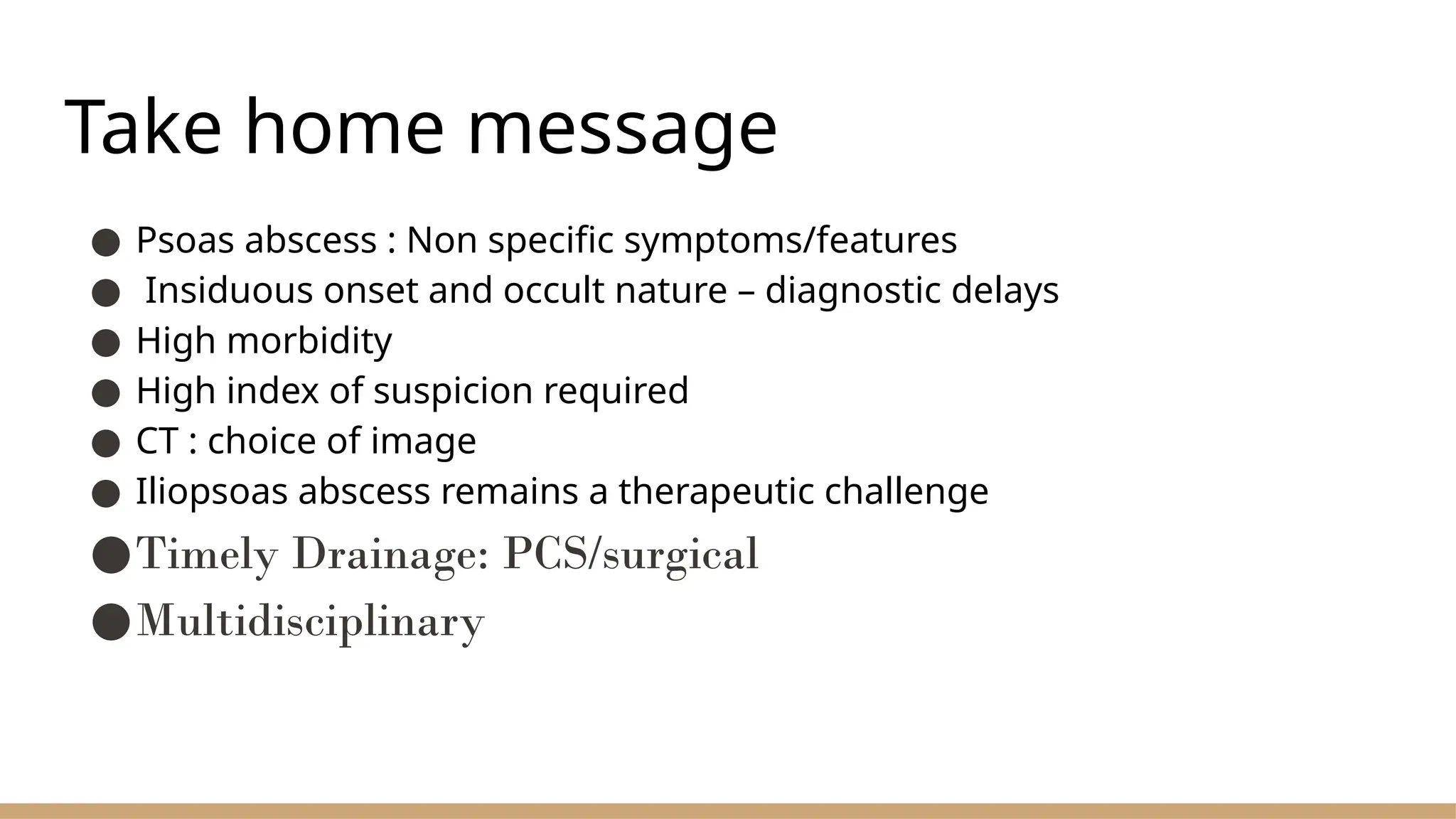 Psoas abses in adult pediatric and management | PPT