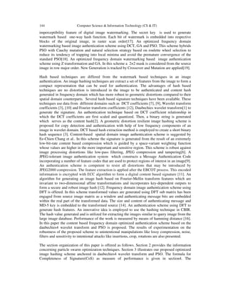 Pso based optimized security scheme for image authentication and tamper proofing | PDF