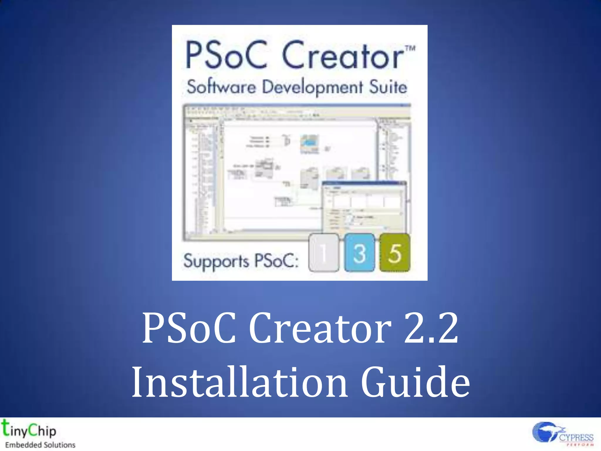 PSoC Creator Installation Guide | PPT