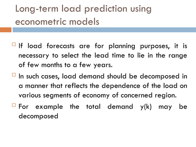 short term load forecasting load forecasting | PPT short term load forecasting load forecasting | PPT