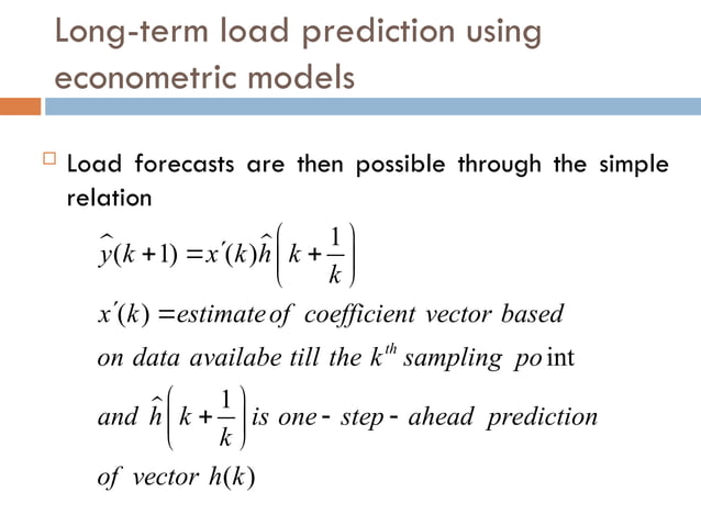 short term load forecasting load forecasting | PPT