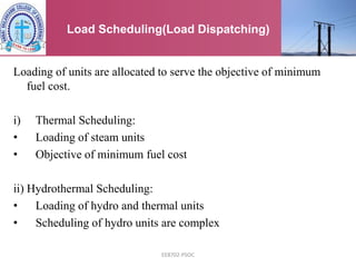 Power System Operation and Control- Module 1 | PPTX