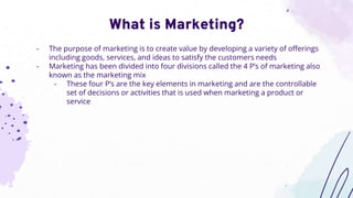 The Four P's of Marketing and Applying Them | PPTX