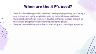 The Four P's of Marketing and Applying Them | PPTX | Marketing and ...
