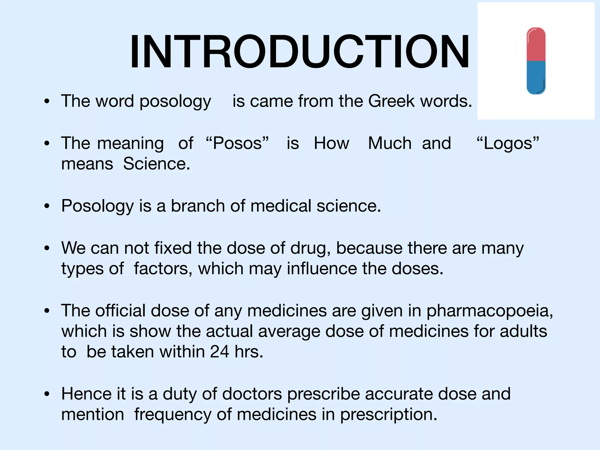 Dispensing Pharmacy: Posology | PPT