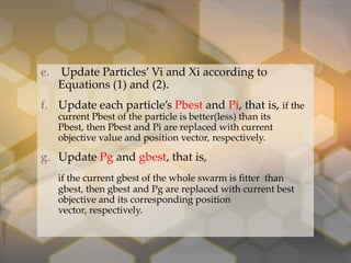Particle swarm optimization | PPTX