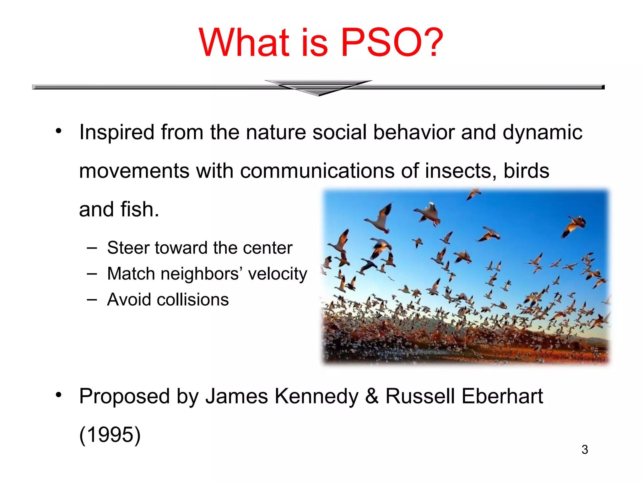 Particle Swarm Optimization - PSO | PPT