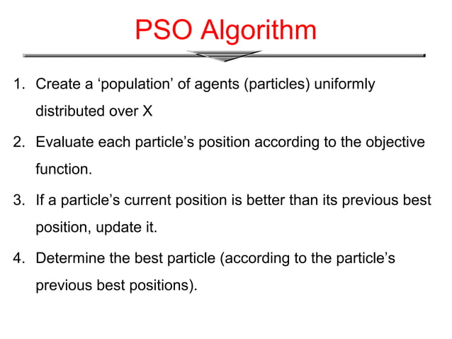 Particle Swarm Optimization - PSO | PPT | Technology & Computing