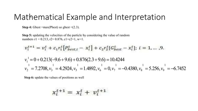 PSOPPT with example (pso optimization with solved problem) .pptx