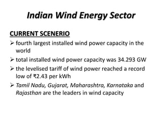 Present Scenario of Renewable energy in India 2018 | PPTX